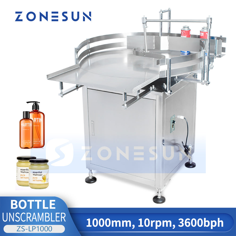 Bottle Feeder Machine and Bottle Cap Unscrambler – ZONESUNPRO