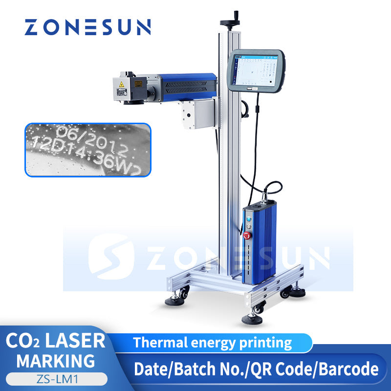 ZONESUN Laser Coding Engraver Marking Machine Date Coding Machine ZS-L ...