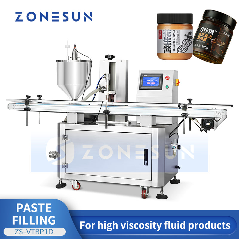 ZONESUN ZS-VTRP1D Automatic Thick Paste Rotor Pump Filler – ZONESUNPRO