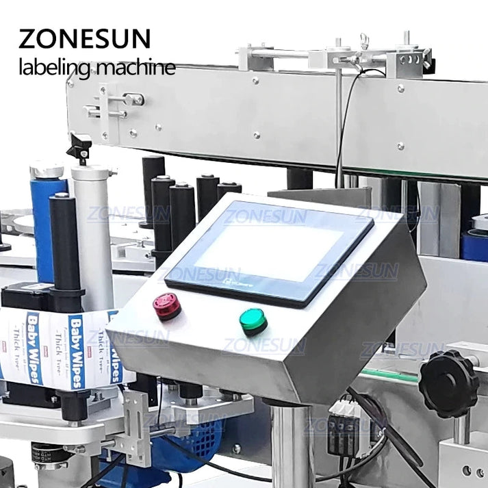 ZONESUN Automatic Dual-side Irregular Square Flat Labeling Machine ...