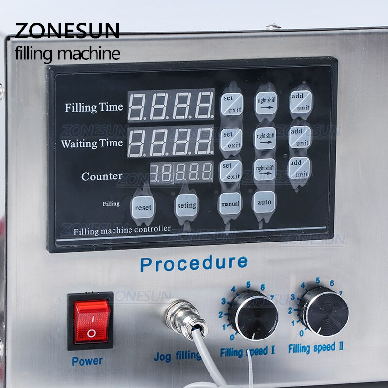 ZONESUN GZ‑D1 Double‑Head Semi‑Automatic Liquid Filling Machine ...