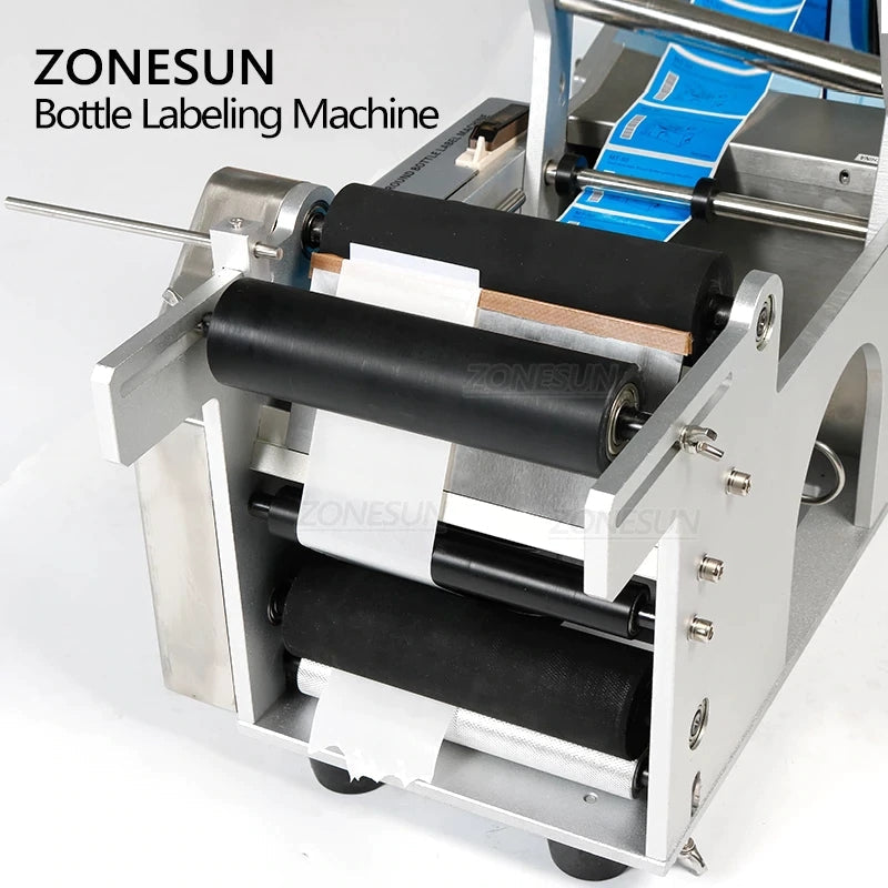 ZONESUN ZS-TB50/T Semi-automatic Round Bottle Labeling Machine – ZONESUNPRO