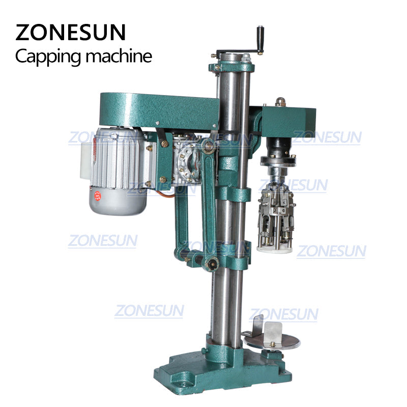 ZONESUN ROPP Cap Crimping Machine Soybean Sauce Wine Soda Water Bottle ...